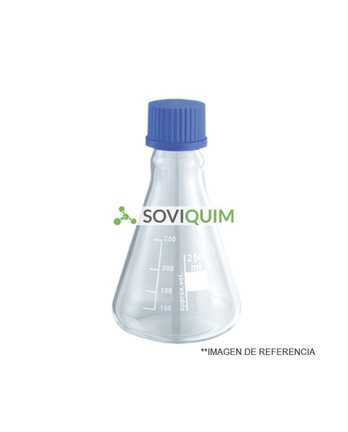 Matraz Erlenmeyer C/Tapa 250Ml, Gl 32